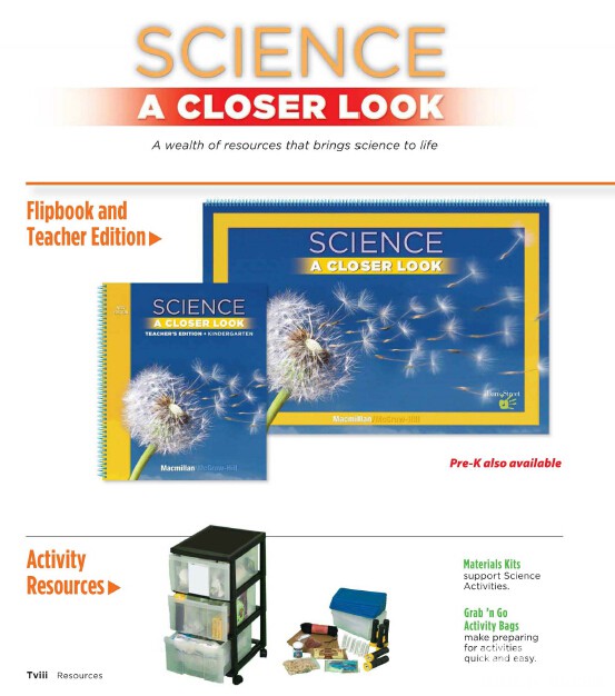 美国小学科学Science A Closer Look Teacher Edition GK电子档pdf - 爱贝亲子网