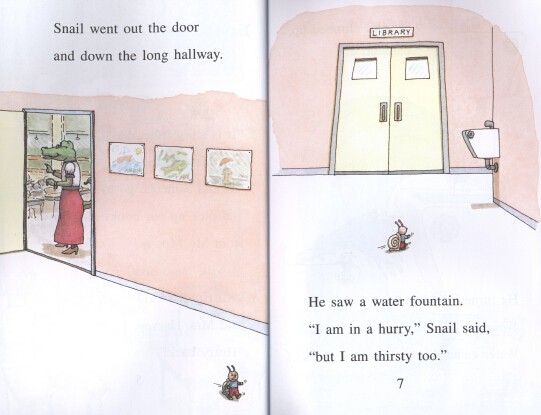 英语绘本：The Adventures of Snail at School 小蜗牛学校历险记 PDF下载 - 爱贝亲子网