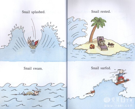 英语绘本：The Adventures of Snail at School 小蜗牛学校历险记 PDF下载 - 爱贝亲子网
