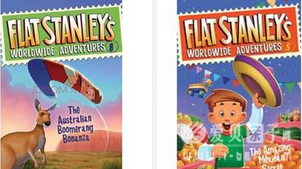 初级章节书：Flat Stanley's Worldwide Adventures 全12册 电子书+音频下载 - 爱贝亲子网