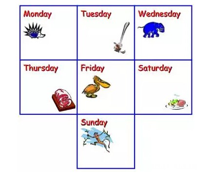 廖彩杏《Today is Monday 》生活运用类学习绘本pdf和mp3下载 - 爱贝亲子网