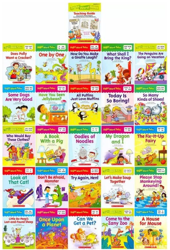 美国学乐出品原版Sight Word Tales 25本绘本+1本指导练习书团说明 - 爱贝亲子网