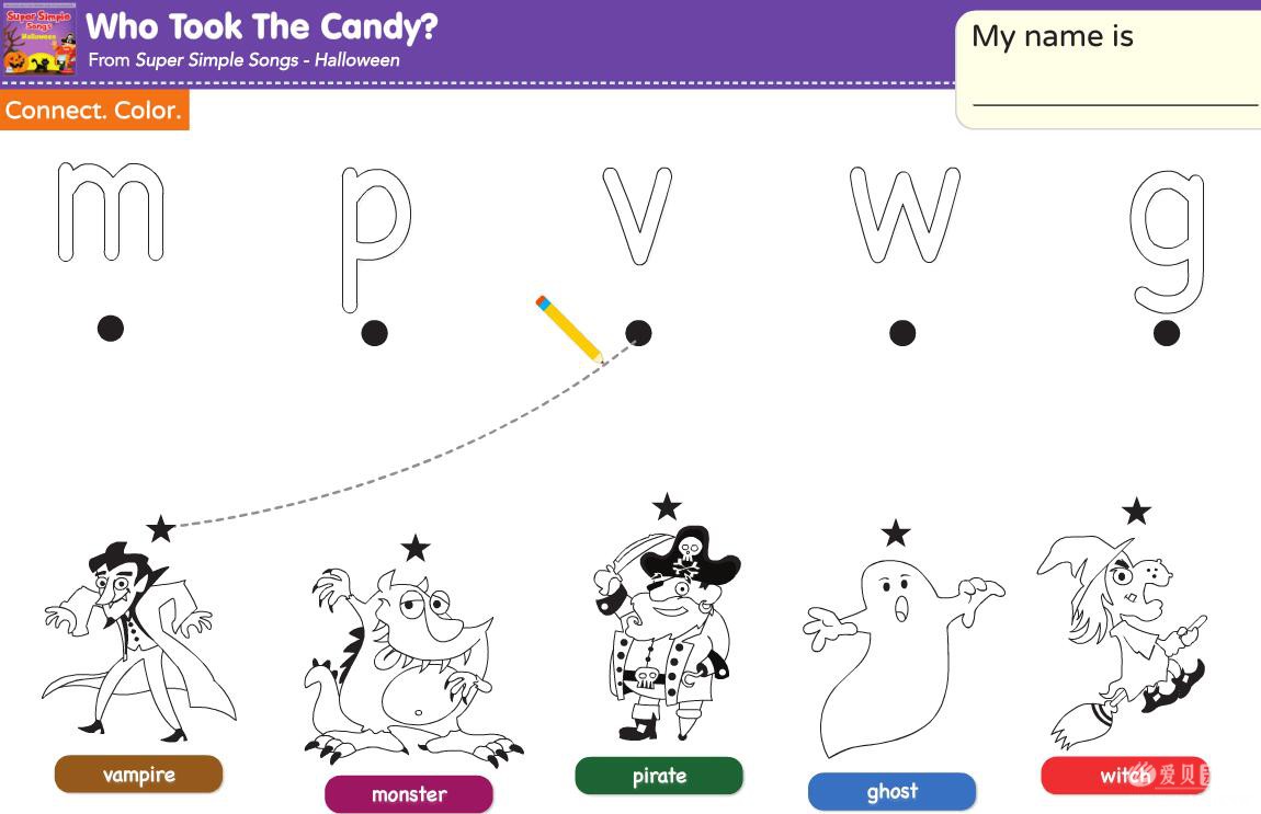 最新Super Simple Songs worksheet-level1-4 超清PDF百度网盘下载打印 - 爱贝亲子网