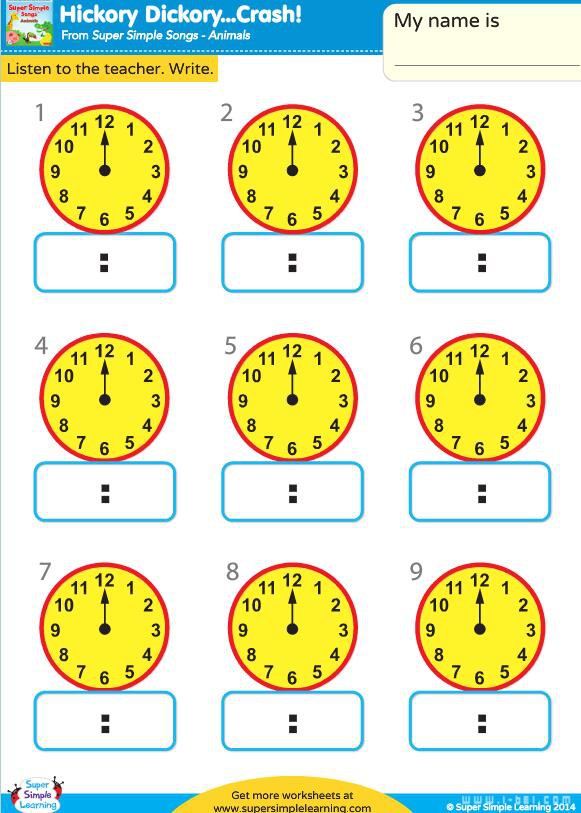 最新Super Simple Songs worksheet-level1-4 超清PDF百度网盘下载打印 - 爱贝亲子网