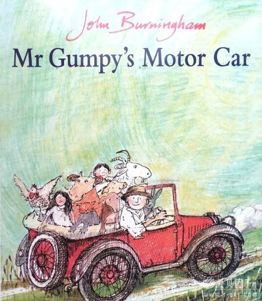 廖彩杏绘本书单：Mr Gumpy's Motor Car 甘伯伯开车去兜风 译文指导 - 爱贝亲子网