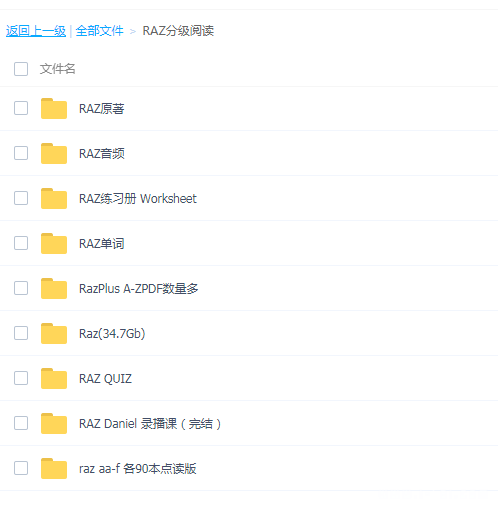 raz美国分级阅读全套资料（RAZ QUIZ、RAZ练习册 Worksheet、录播课等资源） - 爱贝亲子网