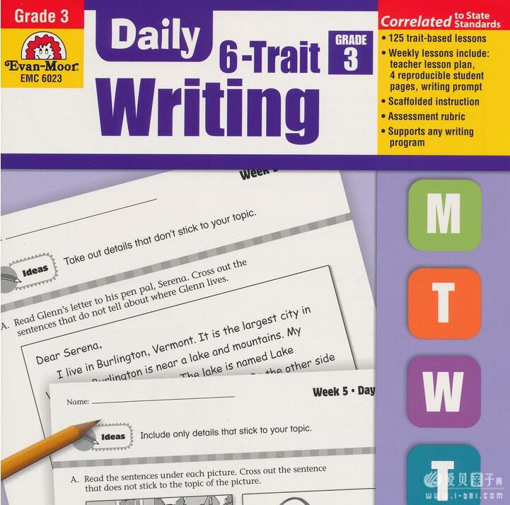 Daily 6-Trait Writing G3的唯一网上资源，高清版下载 - 爱贝亲子网