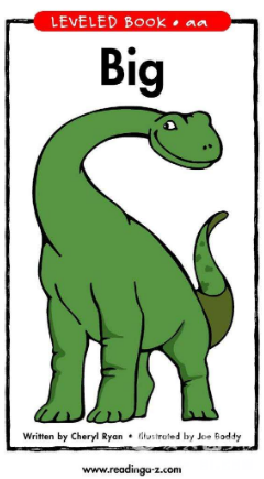 【知识王】英语分级读物RAZ-aa级Big电子书+教师用书+课后习题+填色pdf网盘下载 - 爱贝亲子网